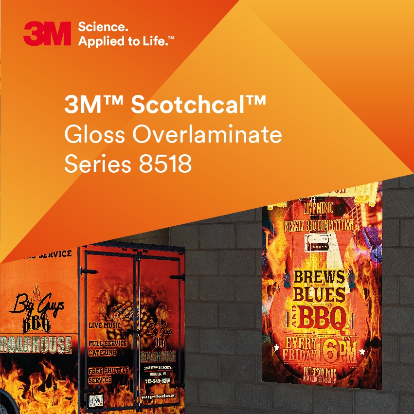 3M™ Scotchcal™ 8518 Blankt | Laminat i premiumklass