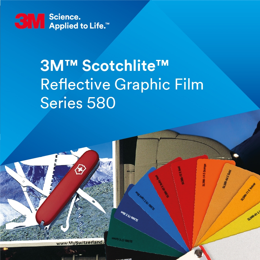 3M™ Scotchlite™ 580-serien | Reflexfolie i premiumkvalitet