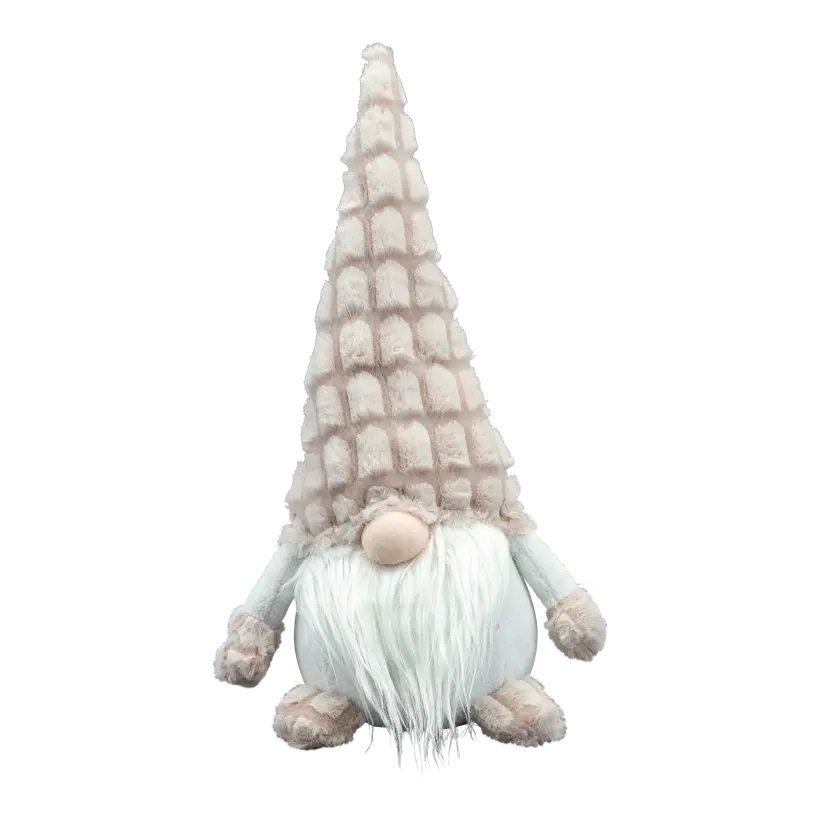 Beige tomte för Juldekor 46 cm